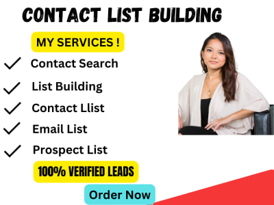 Contact List Building, Contact search, Email List, Contact List | Upwork