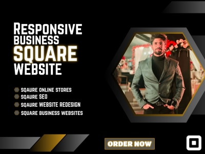 A responsive square website, square online store or square website ...