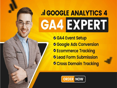 Google analytics 4,ga4 e-commerce tracking,ga4 custom report expert | Upwork