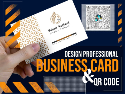 Design professional business card with qr code | Upwork