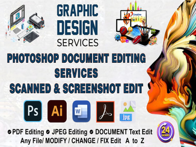 Adobe photoshop editing, Photo Retouching Pdf Document Edit, Design ...