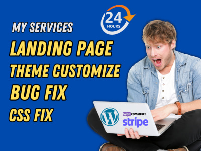 Wordpress website fixed, wordpress theme customize, responsive landing ...