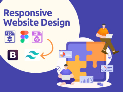 Responsive Website PSD | XD | Figma to HTML5 using Bootstrap | Tailwind | Upwork
