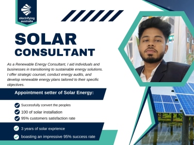 An experience solar expert (appointment setting, consultation, design ...