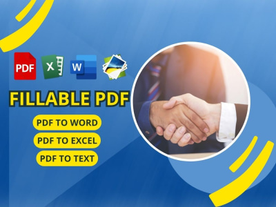 From Static to Interactive Fillable PDF forms, edit PDFs & convert to word | Upwork