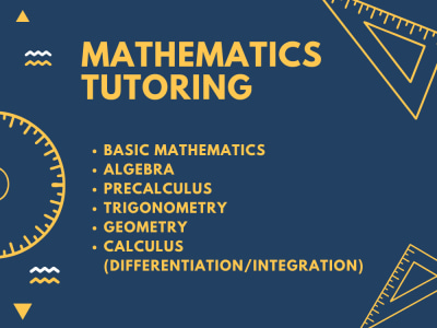 Mathematics Tutoring| Basic Math| Algebra| Precalculus| Trigonometry | Upwork
