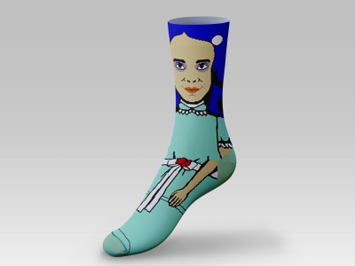 A fantastic design of socks in 2D and 3D | Upwork