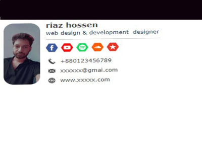 Html css email signature design | Upwork