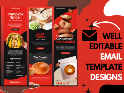Aesthetic email templates design on email octopus, cyber impact ...