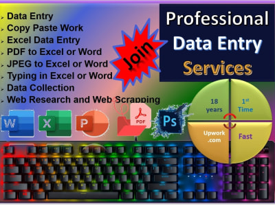 Data Entry, Manual Typing, Copy Paste, Convert PDF to Word and Excel ...