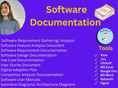 Detailed software requirement specification documents for development | Upwork