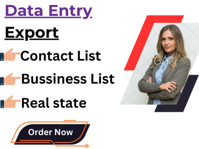 Contact List, Business List, Real Estate, Data Entry Export | Upwork