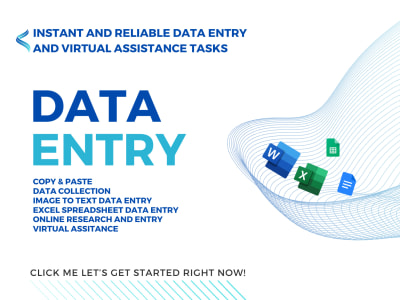 Fast data entry, copy-paste job typing with Virtual Assistant Service | Upwork