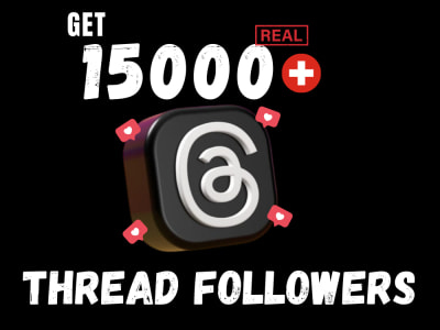 Real Threads followers | Threads Promotion | Threads Marketing | Upwork