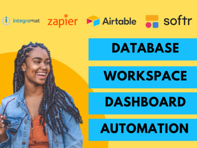 Airtable with workflow automation setup, softr webapp, integromat zapier | Upwork