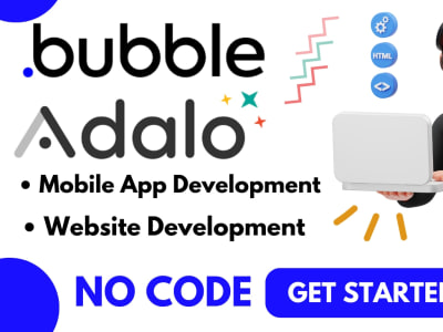 Website and mobile apps built with no code platforms; bubble.io and adalo | Upwork