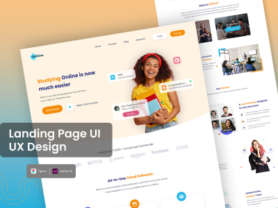 Landing page ui design website ui ux, web ui design in figma | Upwork