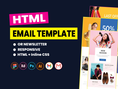 Convert psd, pdf, png, jpeg, xd, figma to html email template ...