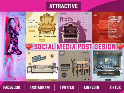 An attractive social media post for Facebook, Instagram | Upwork
