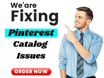 Fix Pinterest catalog issues, merchant approval, fix tag issues | Upwork