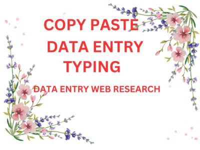 Quick Excel Data Entry, Copy Paste, Typing & Data Collection | Upwork