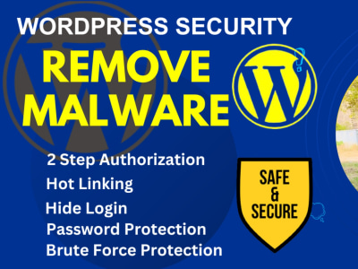 Fix hacked wordpress malware removal, wordpress security website | Upwork