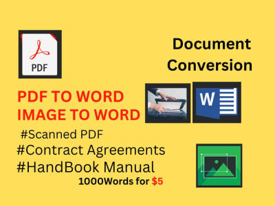 Professional PDF to Word or Word to PDF Conversion Service | Upwork