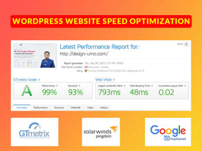 WordPress website speed optimization | Improve page speed | Upwork