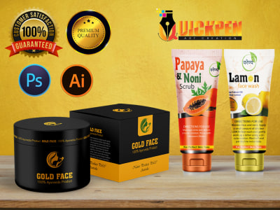 Design modern and premium cosmetic label design and product packaging ...