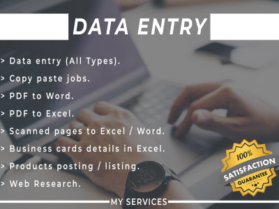 Organized data entry, presented in a spreadsheet. | Upwork
