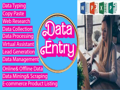 Data entry, data typing, copy paste, web research, Data Mining & Scraping | Upwork