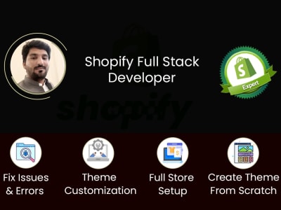 Shopify bug fix, customize code, liquid coding and create shopify store | Upwork