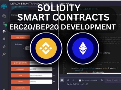 Smart Contract Development, Erc20, Bep20 Token Deployment Solidity Contract | Upwork