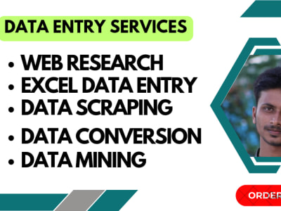 Data entry,copy past,excel,web, typing,scraping work | Upwork