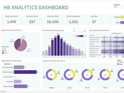 Meaningful analysis/ Dashboards using Tableau/ PowerBI/ Excel | Upwork