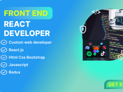 Intuitive user interfaces using HTML,CSS , Reactjs, Next js ,javascript ...