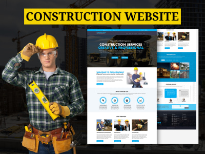 A responsive construction website for your construction company | Upwork