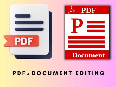 A professional PDF and Document editing service | Upwork
