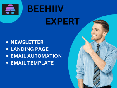 Beehive newsletter behind email template beehive landing page | Upwork