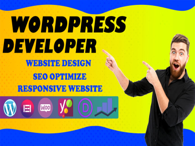 Wordpress landing page designer, wordpress theme developer, elementor ...