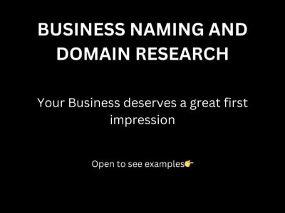 Catchy business names and domain name research | Upwork