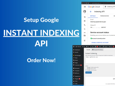 Instant Google Indexing API Configuration with WordPress | Upwork