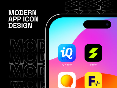 A Modern App Icon for your Apple iOS/MacOS/Android and other platforms ...