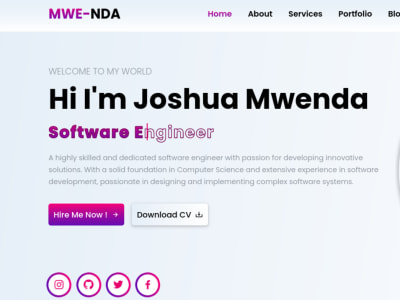 A nice looking portfolio website | Upwork