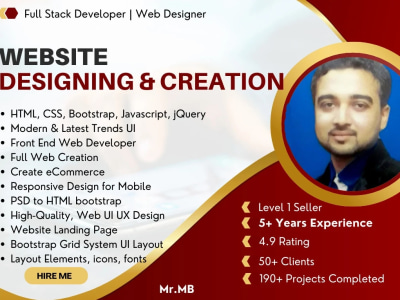 Website design, website development, website design html css | Upwork