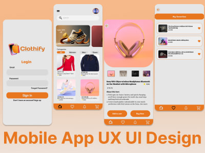 A unique Mobile app UI UX design | Upwork