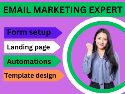 Email marketing Sendinblue Aweber campaign bravo automation setup | Upwork