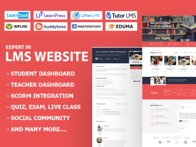 WordPress LMS website using learndash, learnpress, tutor or wplms | Upwork