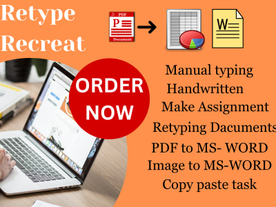Professional retyping, data entry, typing 100%, copy paste | Upwork