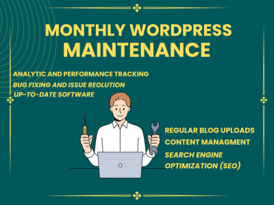 Monthly WordPress Website Maintenance and Management Service | Upwork